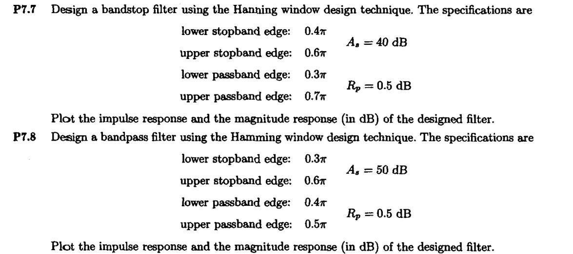 Solved Plot the impulse response and the magnitude response | Chegg.com