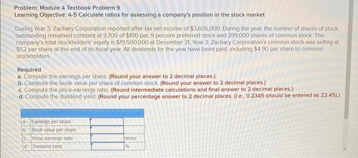 Solved Problem: Module 4 Textbook Problem 9 Learning | Chegg.com