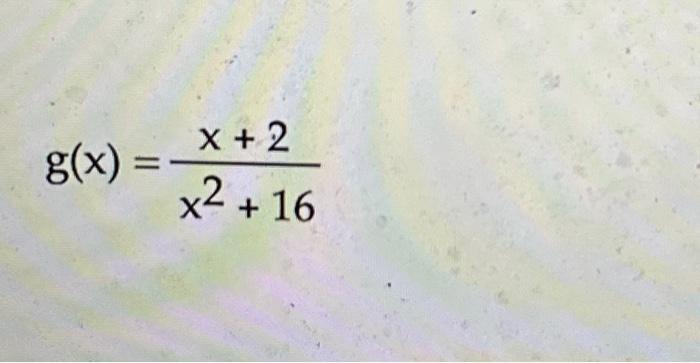 Solved g(x)=x2+16x+2 | Chegg.com