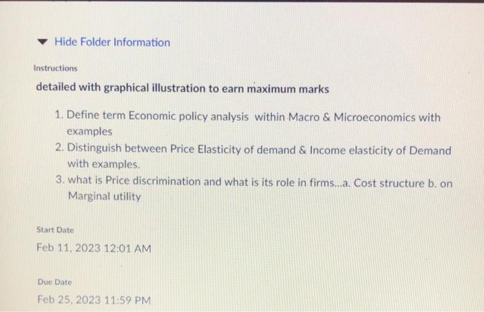 Solved Hide Folder Information Instructions detailed with | Chegg.com