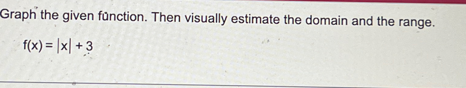 Solved Graph the given function. Then visually estimate the | Chegg.com
