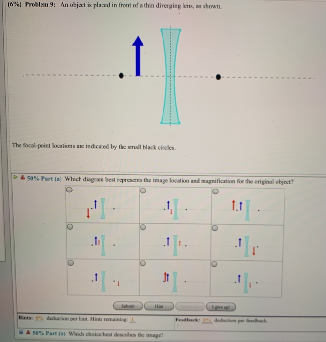 Solved: (6%) Problem 9: An Object Is Placed In Front Of A ... | Chegg.com Solved: (6%) Problem 9: An Object Is Placed In Front Of A ... | Chegg.com