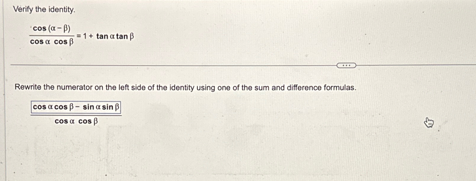 Solved Verify the | Chegg.com