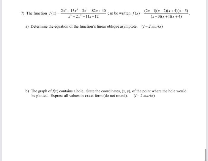 Solved \begin{tabular}{|l|c|c|c|c|} \hline Function & | Chegg.com