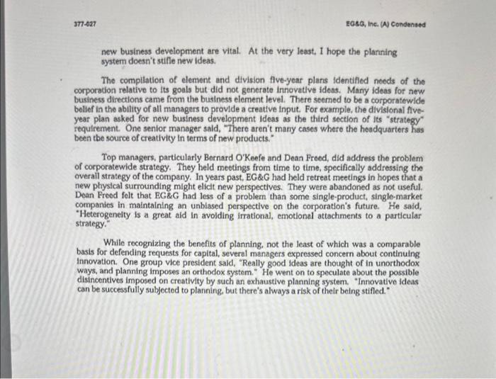 Solved EG\&G, Inc. (A) Condensed In 1974EG8G was enjoying | Chegg.com