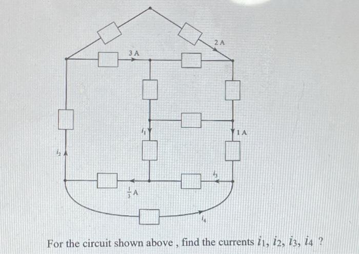 Solved For the circuit shown above, find the currents | Chegg.com
