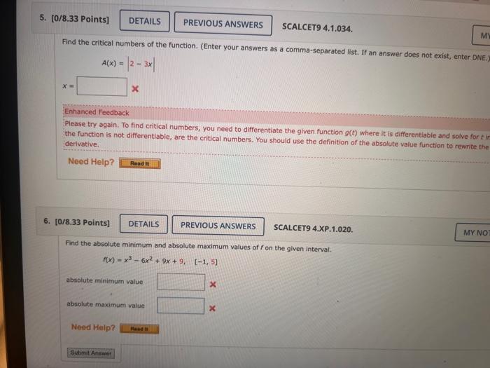 Solved Find the critical numbers of the function. (Enter | Chegg.com