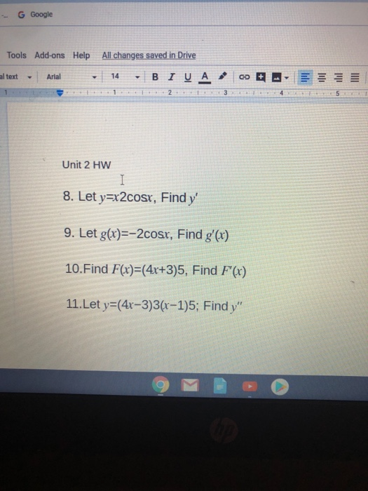 Solved -- G Google Tools Add-ons Help All changes saved in | Chegg.com