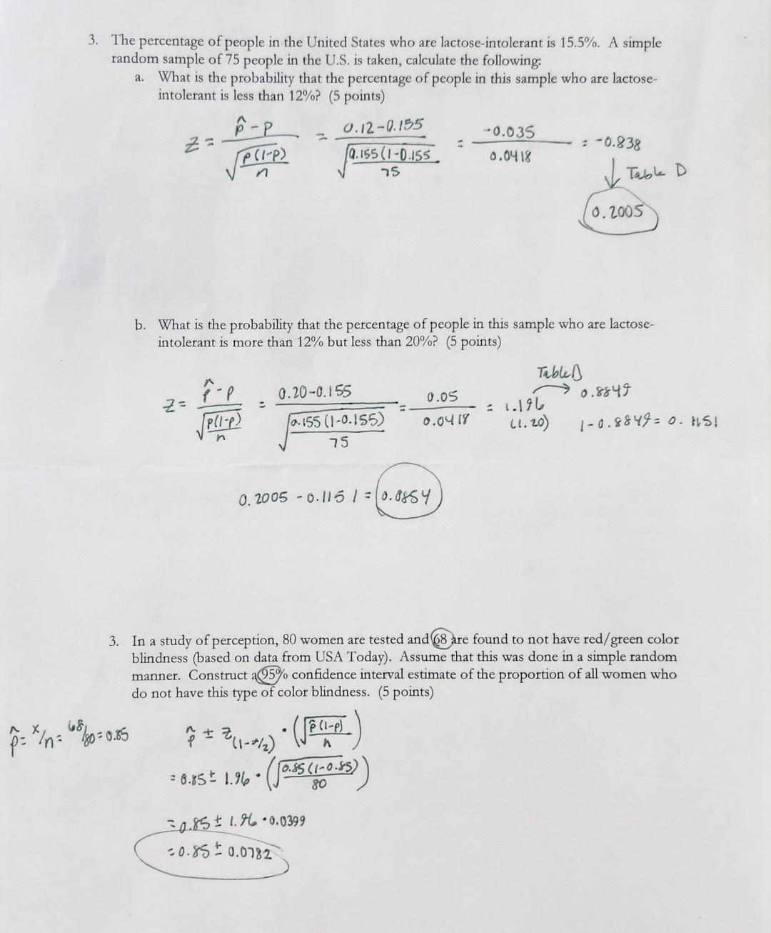 Solved hi! please double check my work and show me how to do | Chegg.com
