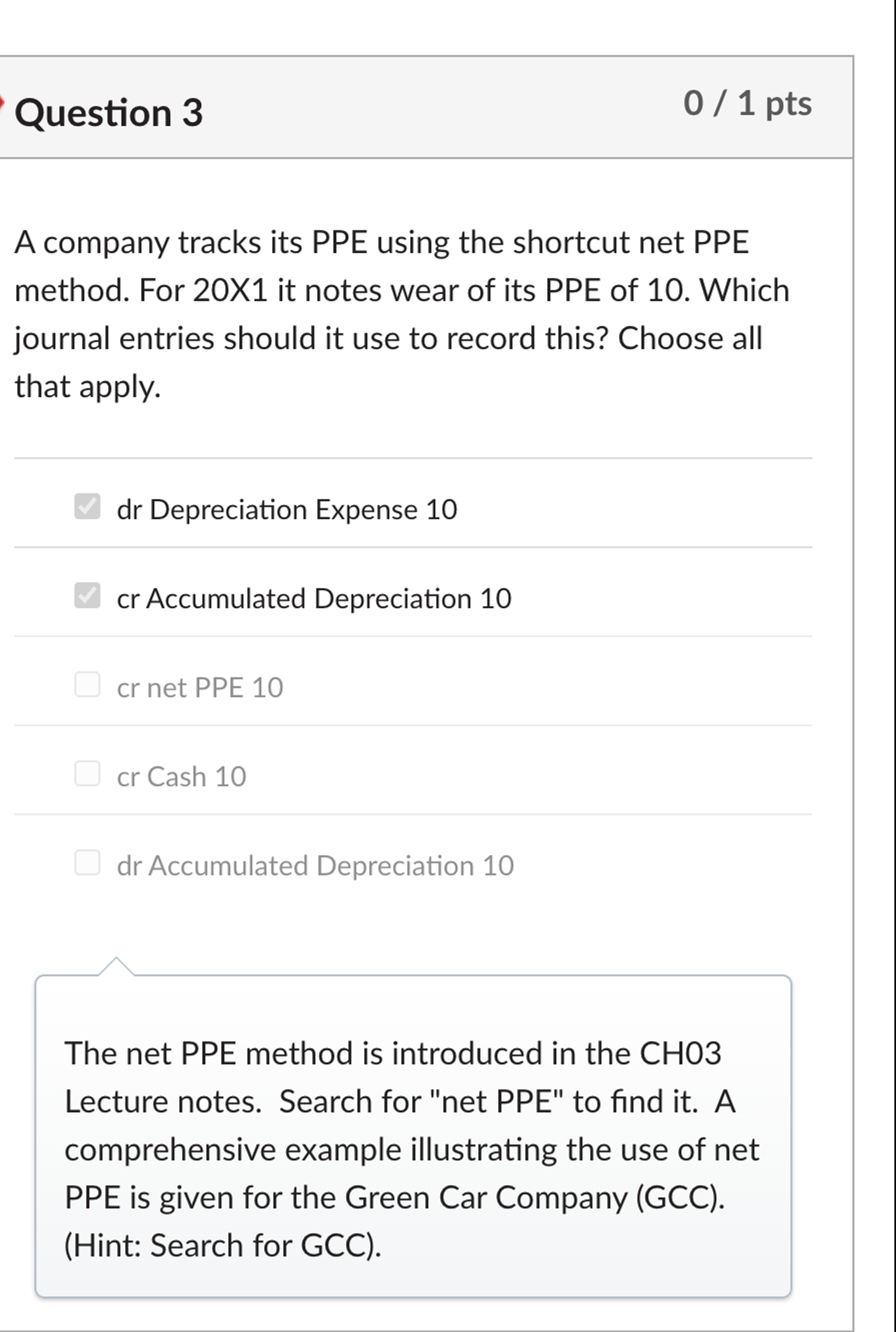 Solved Question 3A company tracks its PPE using the shortcut | Chegg.com