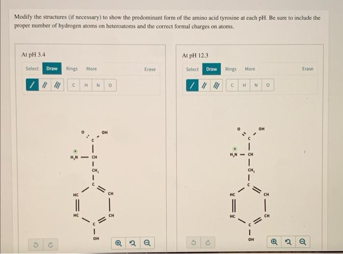 Solved Modify the structures (if necessary) to show the | Chegg.com