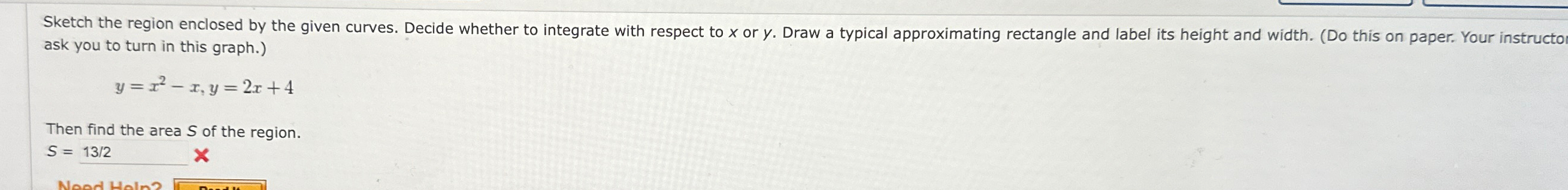 Solved ask you to turn in this graph.)y=x2-x,y=2x+4Then find | Chegg.com