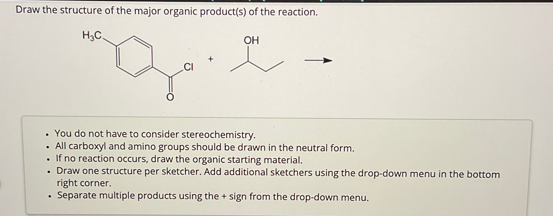 Solved Draw the structure of the major organic product(s) | Chegg.com