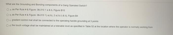 What are the Grounding and Bonding components of a | Chegg.com