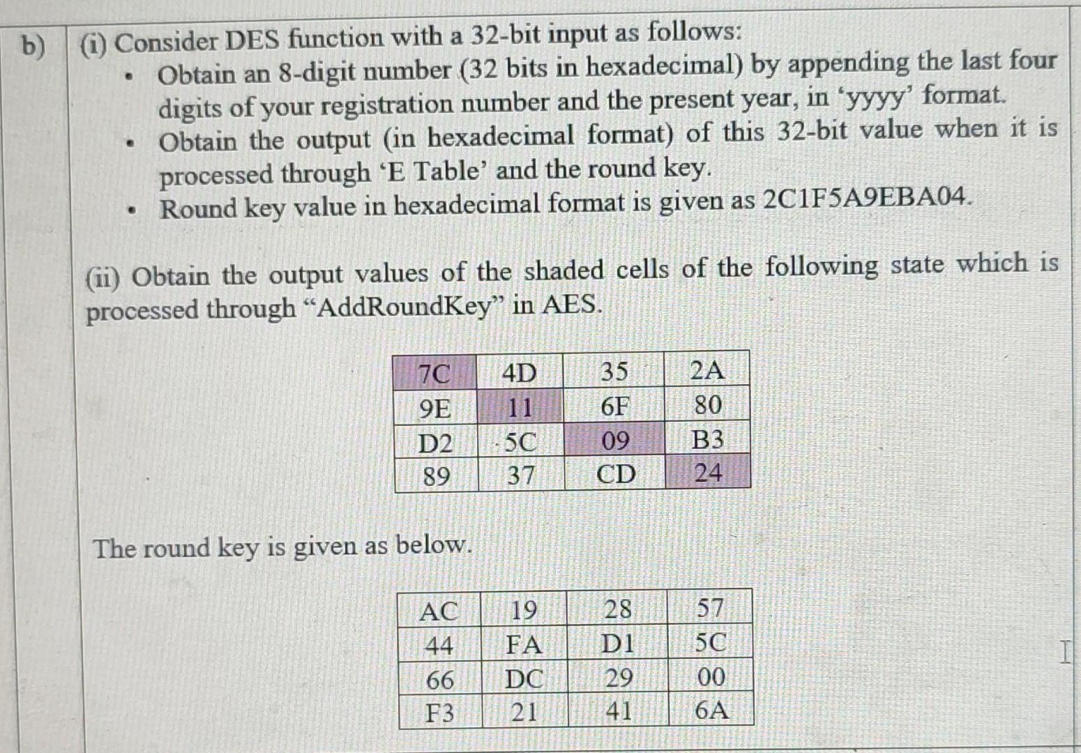 Solved (i) Obtain the output of the initial permutation of a | Chegg.com