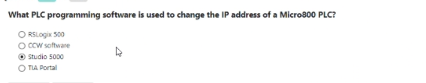 Solved What PLC programming software is used to change the | Chegg.com