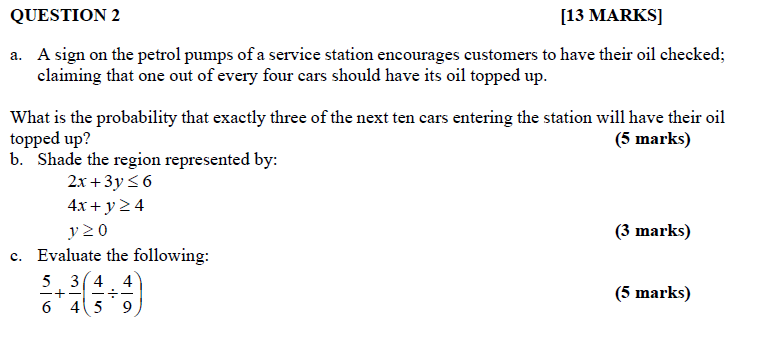 Solved QUESTION 2[13 ﻿MARKS]a. ﻿A sign on the petrol pumps | Chegg.com