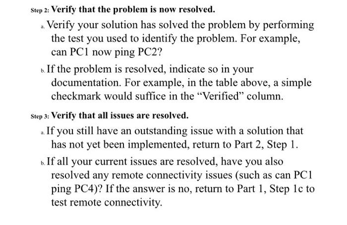 Solved Lab Report 2: Packet Tracer - Troubleshooting Default | Chegg.com
