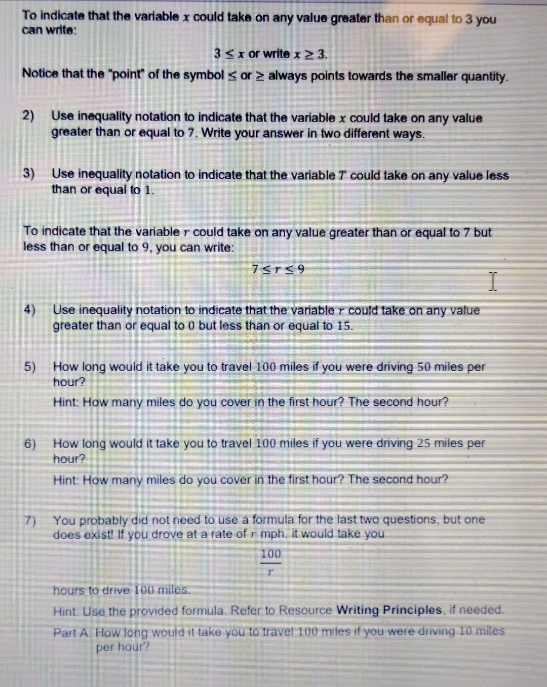 Solved 1) In In-Class Activity 1.C, you worked with the | Chegg.com