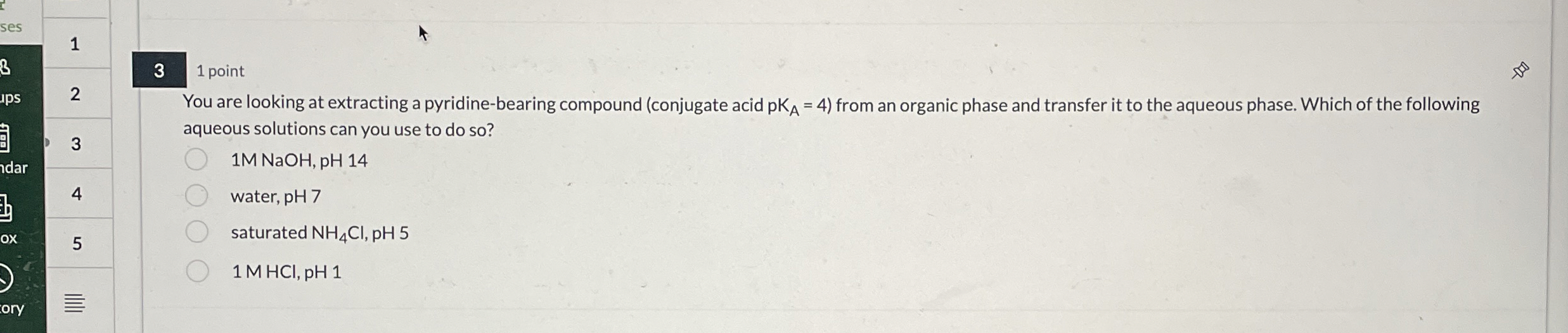 Solved 31 ﻿pointYou are looking at extracting a | Chegg.com