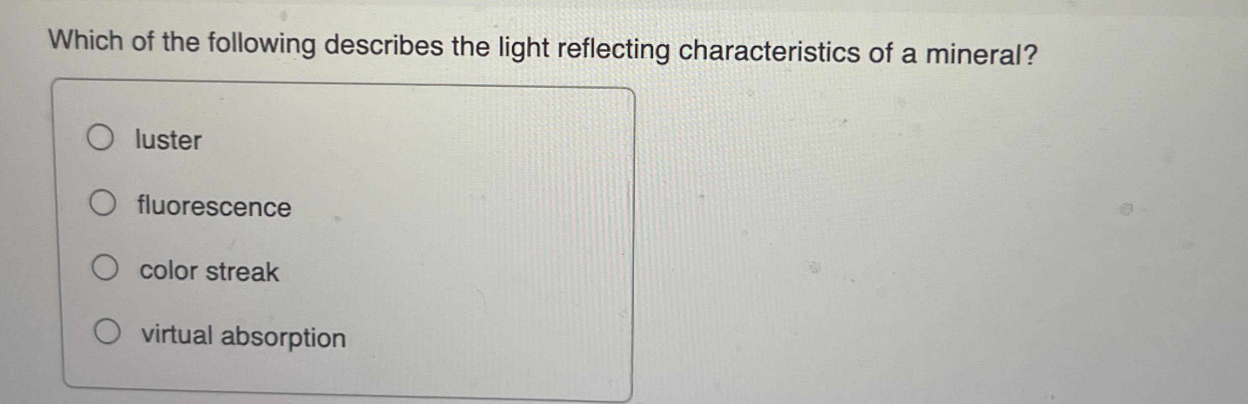 Solved Which of the following describes the light reflecting | Chegg.com