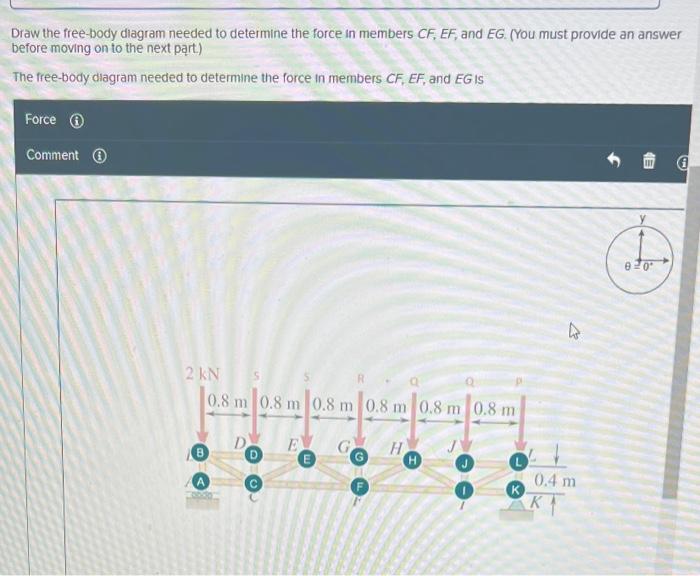 Solved Draw the free-body diagram needed to determine the | Chegg.com