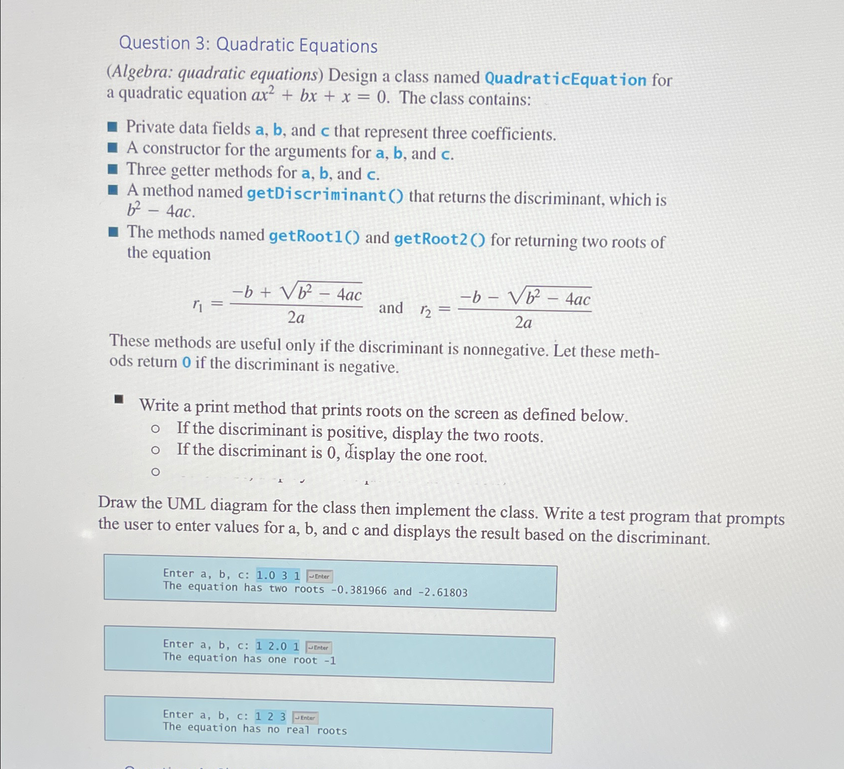 TOPİC İS OBJECT ORİENTED PROGRAMMİNG JAVA PLS EXPLAİN | Chegg.com