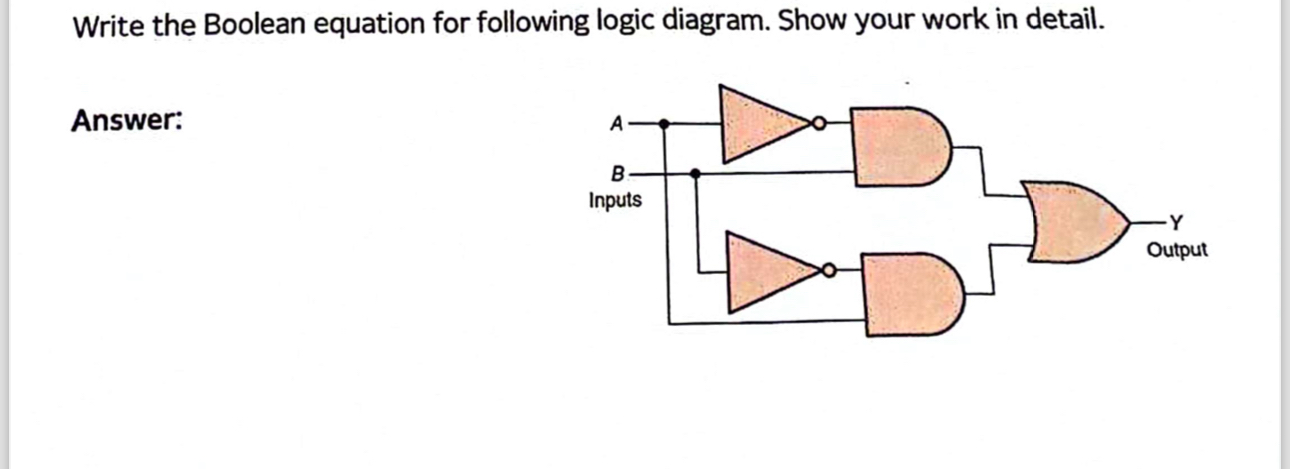 Solved Write the Boolean equation for following logic | Chegg.com