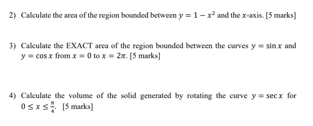 Solved Calculate the area of the region bounded between | Chegg.com