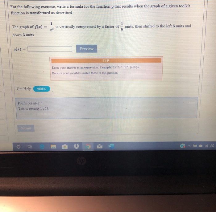 Solved For the following exercise, use the graph of the | Chegg.com