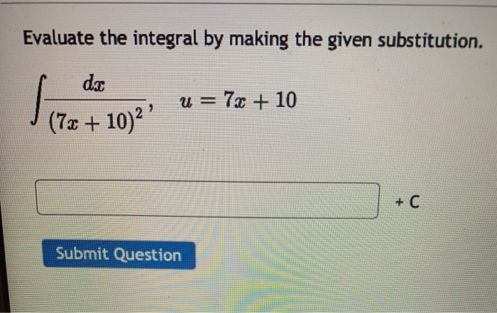 Solved Evaluate the integral by making the given | Chegg.com