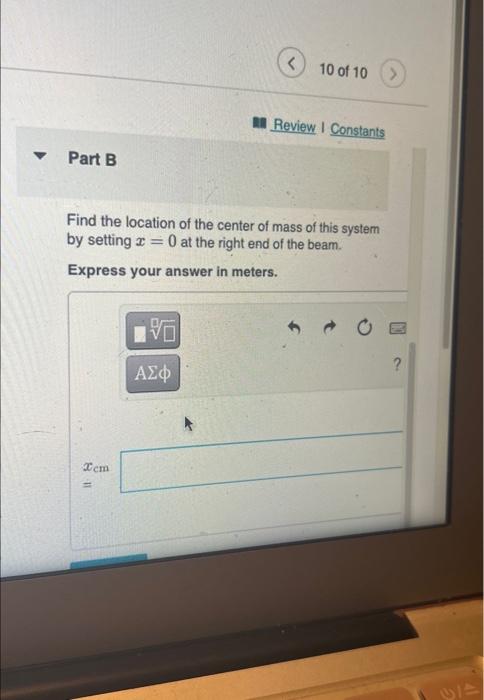 Solved Two small-sized objects are placed on a uniform 9.00 | Chegg.com