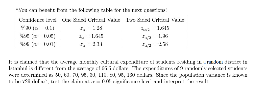 Solved *You can benefit from the following table for the | Chegg.com