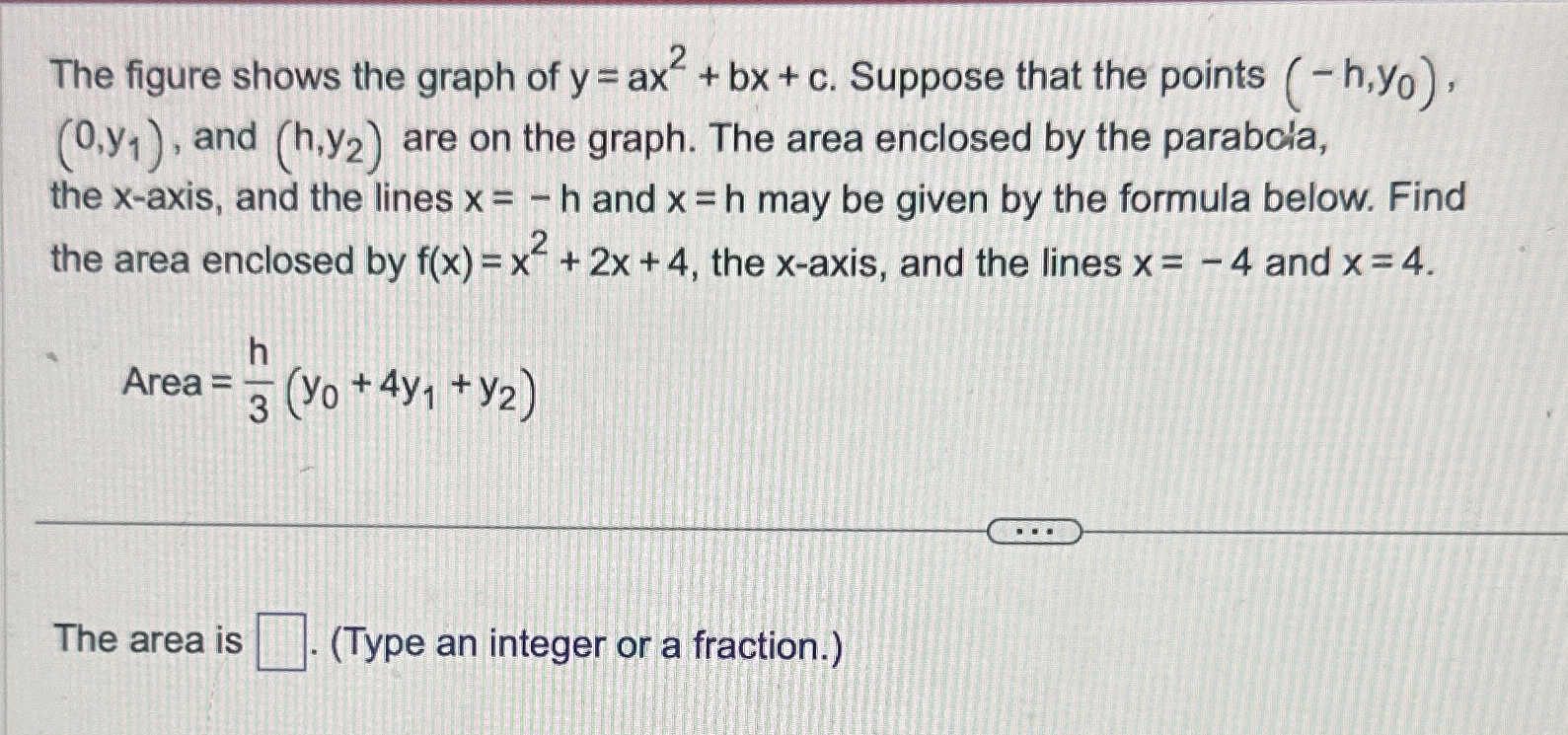 Solved The figure shows the graph of y=ax2+bx+c. ﻿Suppose | Chegg.com
