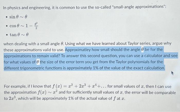 Solved In physics and engineering, it is common to use the | Chegg.com
