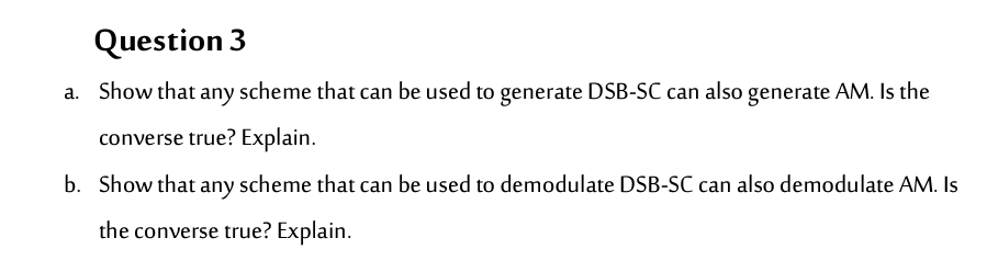 Solved Question 3a. ﻿Show that any scheme that can be used | Chegg.com