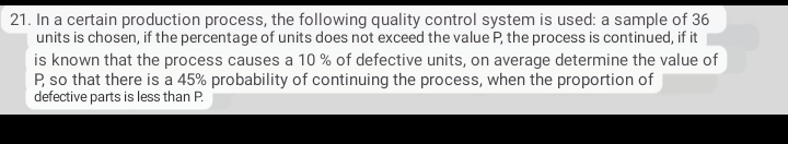 Solved 21. In a certain production process, the following | Chegg.com
