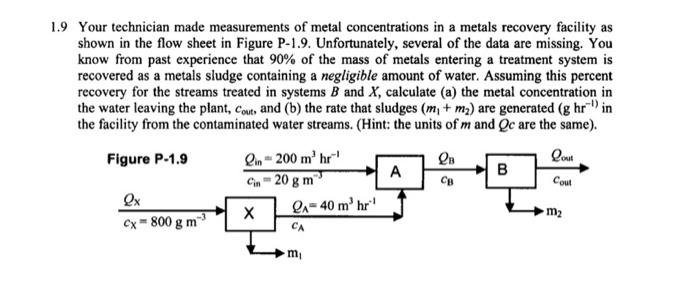 Solved 9 Your technician made measurements of metal | Chegg.com