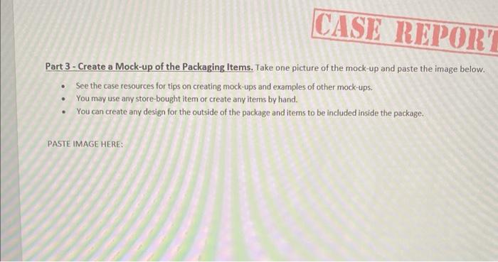 Case: Fueled Supplements Part 1 (Packaging) Case | Chegg.com