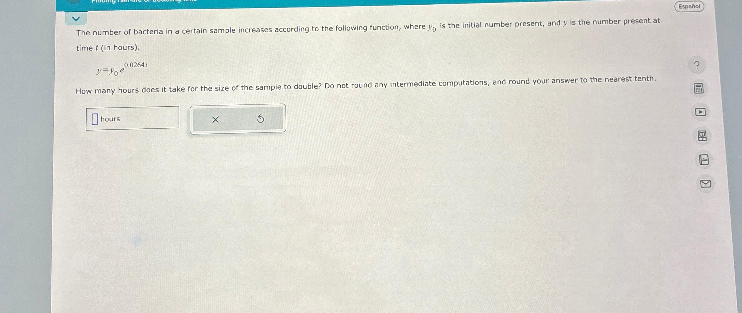 Solved The number of bacteria in a certain sample increases | Chegg.com