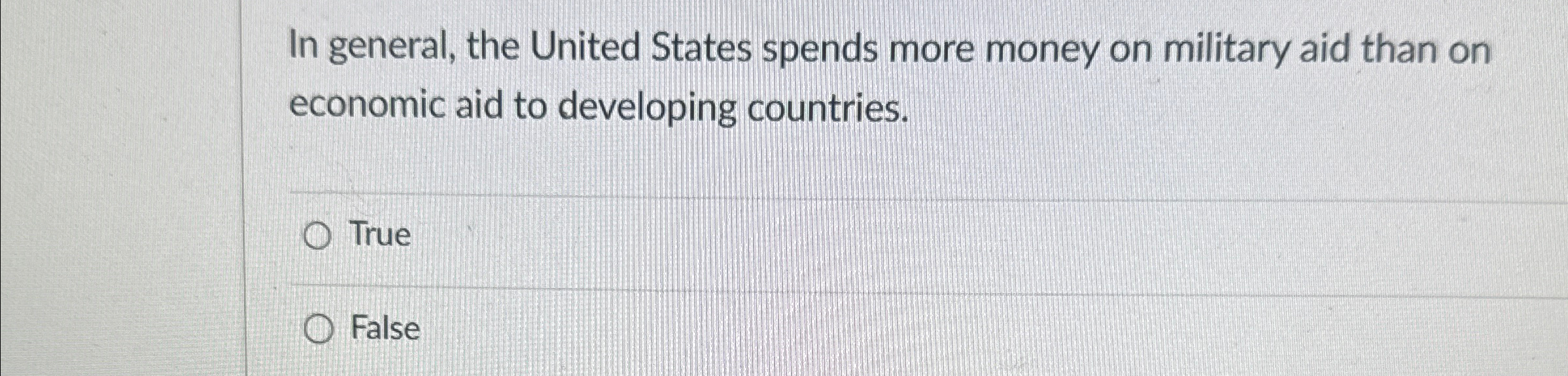 Solved In general, the United States spends more money on | Chegg.com
