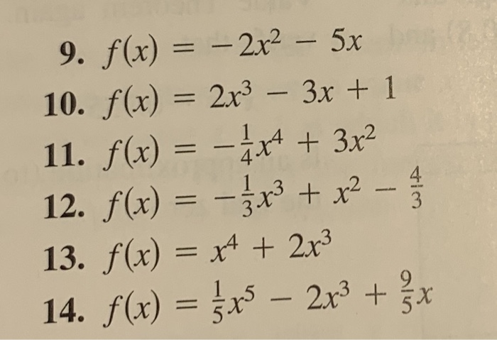 Solved Matching In Exercises 9-14, match the polynomial | Chegg.com