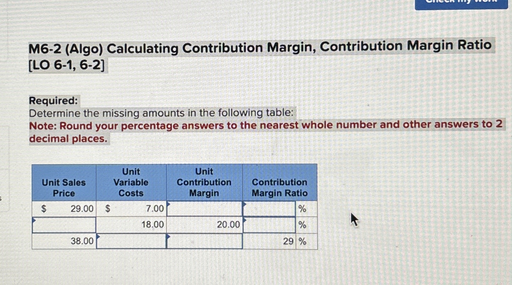 Solved M6-2 (Algo) ﻿Calculating Contribution Margin, | Chegg.com