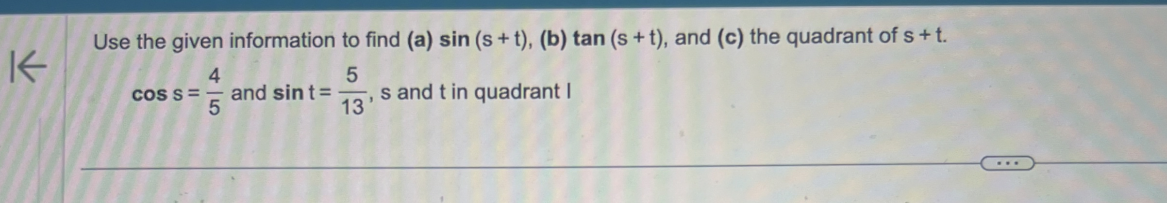 Solved by an EXPERT Use the given information to find | Chegg.com