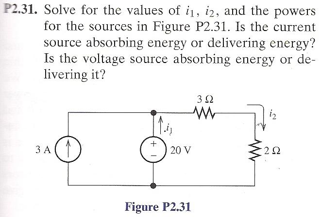 Solved Solve for the values of i 1) i2 , and the powers for | Chegg.com