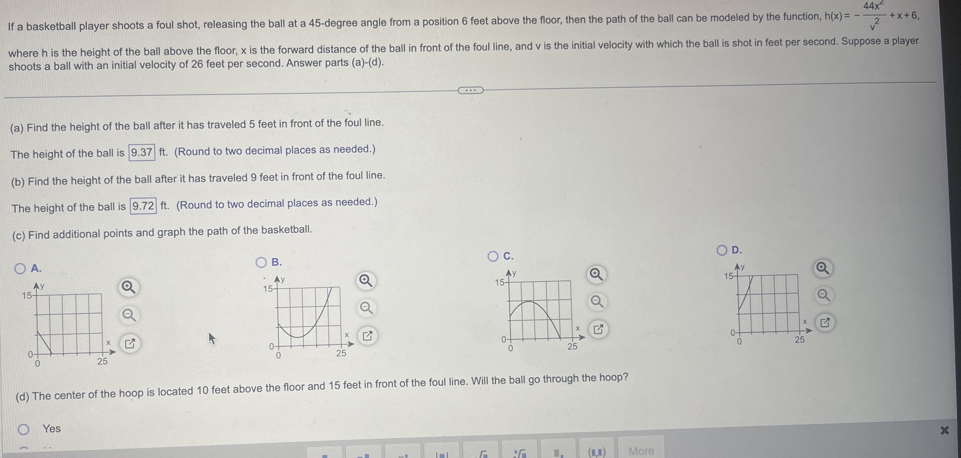 Solved If a basketball player shoots a foul shot, releasing | Chegg.com