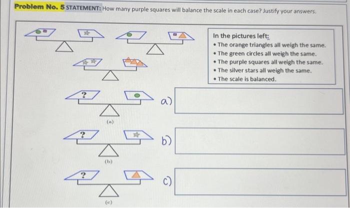 Solved Problem No. 5 STATEMENT: How many purple squares will | Chegg.com