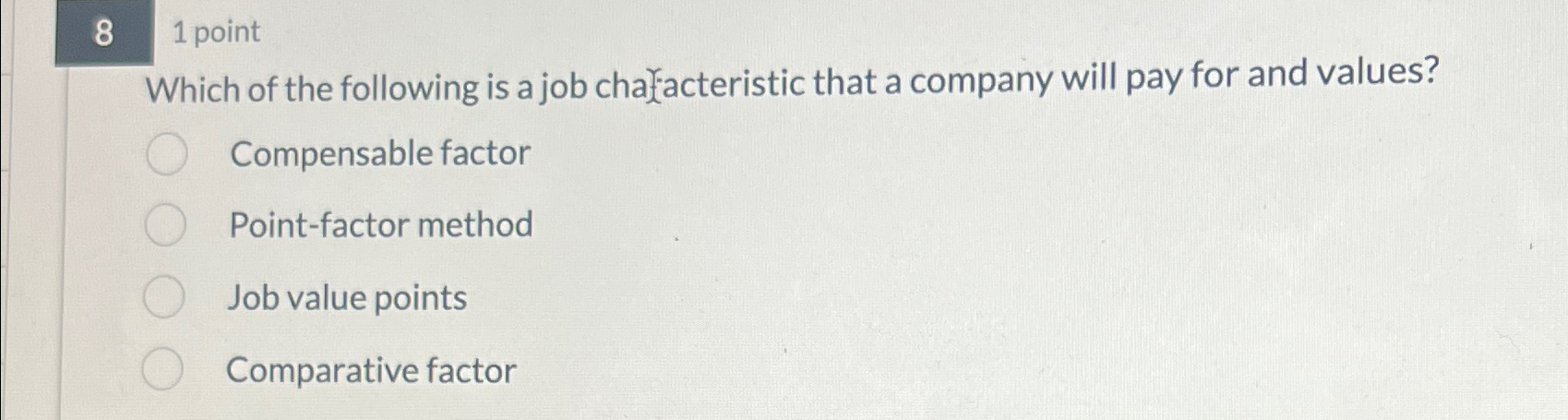Solved 81 ﻿pointWhich of the following is a job | Chegg.com