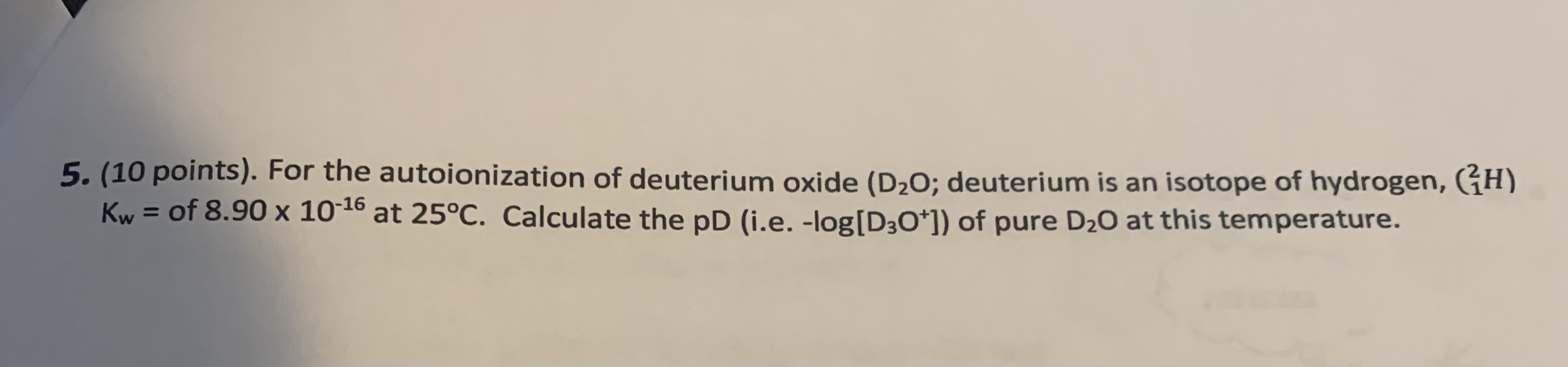 Solved (10 ﻿points). ﻿For the autoionization of deuterium | Chegg.com