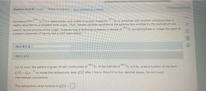 Solved Question 43 of 44 Aromet 2 of United Version | Chegg.com